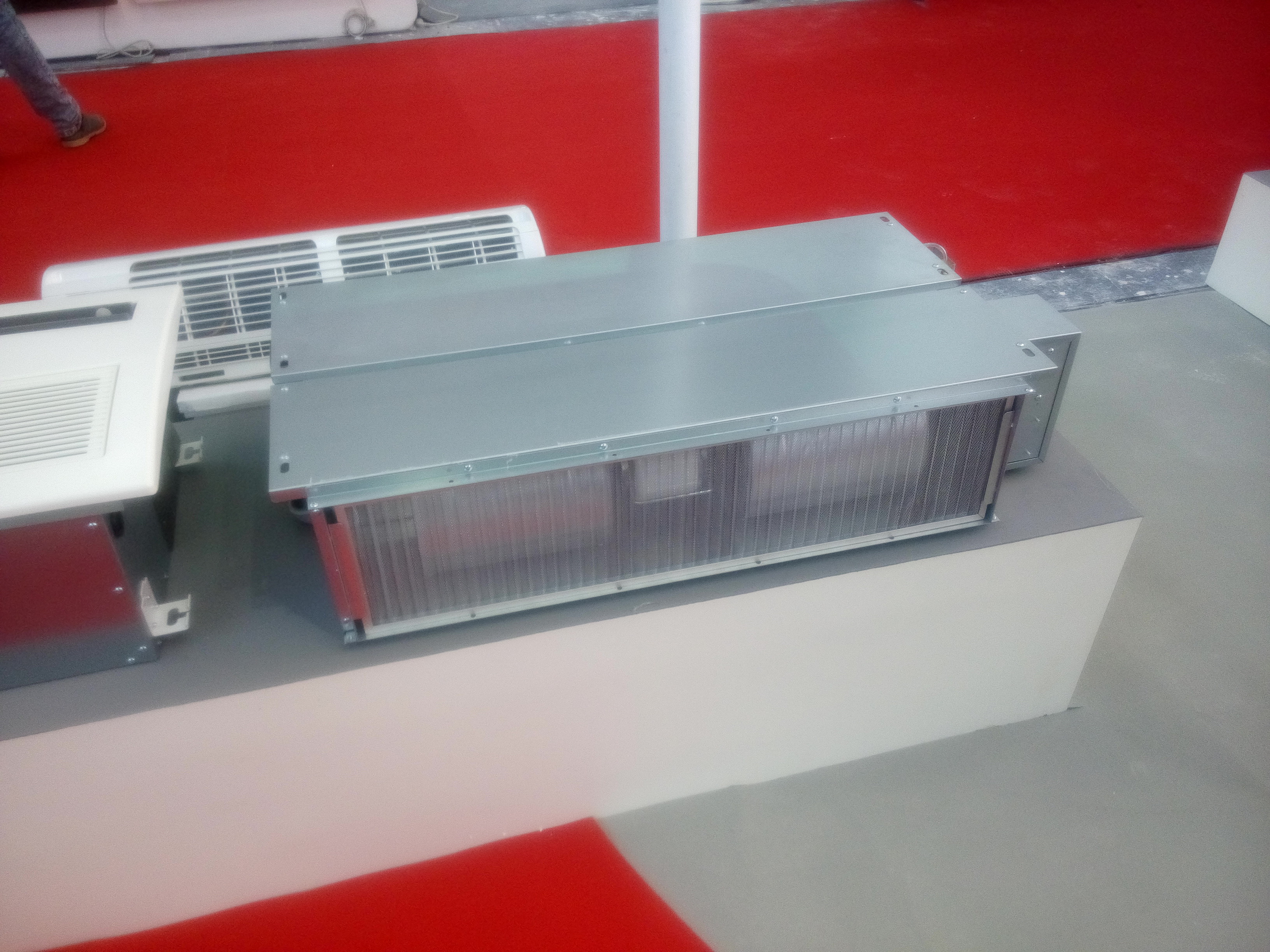 Ceiling duct fan coil with DC motor and whole whole Aluminum filter-1000CFM